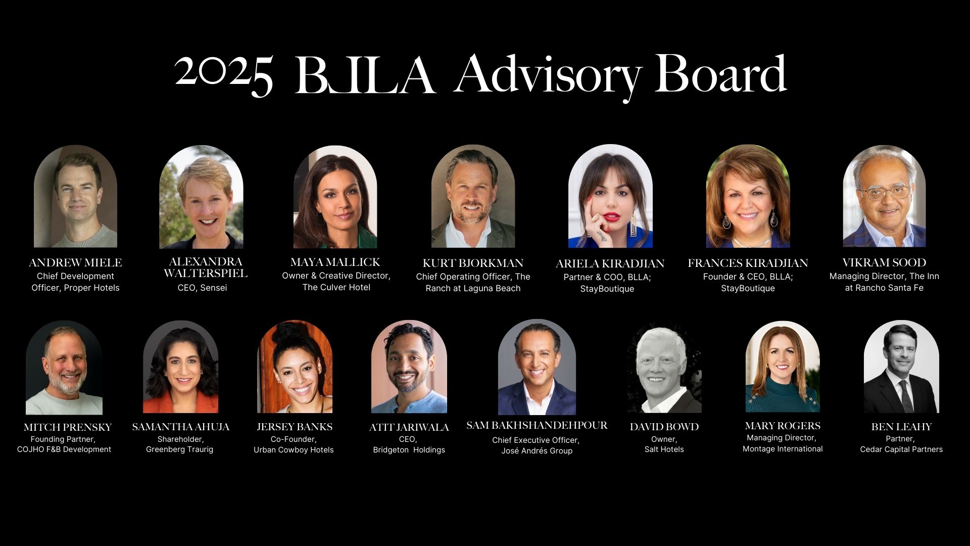 Boutique Leadership Defined: BLLA’s 2025 Board of Advisors - BLLA